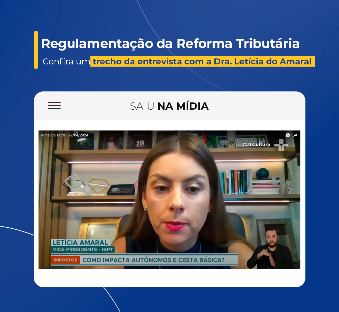 O IBPT se une ao IDV para apresentar um estudo inédito