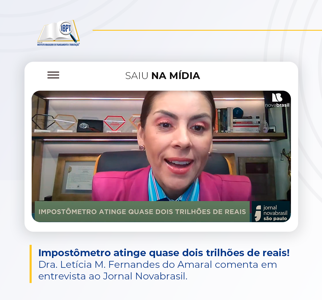 O IBPT se une ao IDV para apresentar um estudo inédito